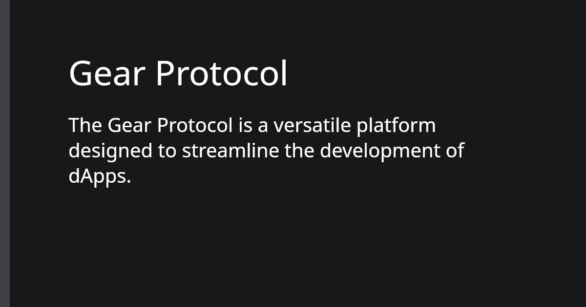 Gear Protocol | Polkadot Ecosystem